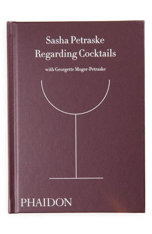 PHAIDON PRESS Regarding Cocktails' Recipe Book - Wine