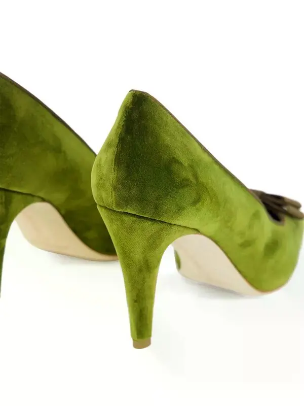 Manolo Blahnik 90mm Readorhi Pumps - Green
