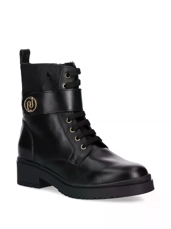Liu Jo Logo-appliqué Combat Boots