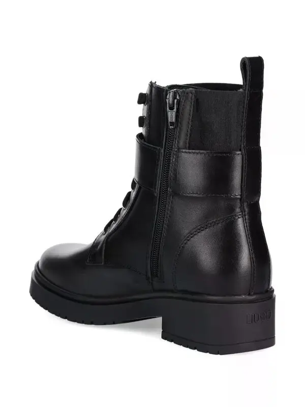 Liu Jo Logo-appliqué Combat Boots