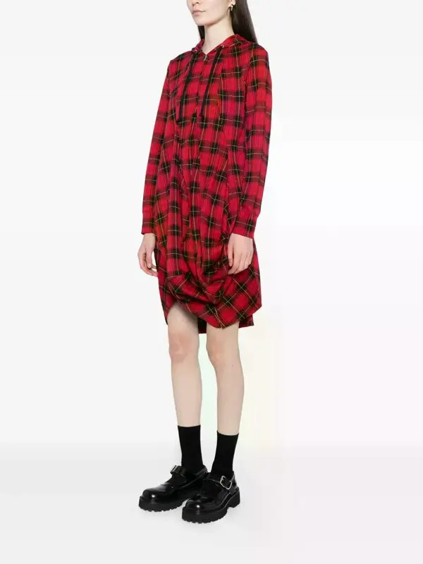Comme Des Garçons Plaid Zip-up Dress