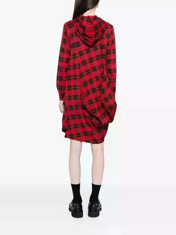 Comme Des Garçons Plaid Zip-up Dress