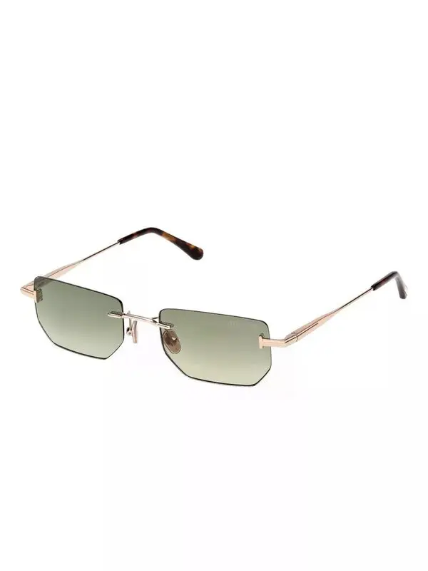 TOM FORD Rimless Rectangle-frame Sunglasses