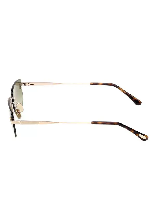 TOM FORD Rimless Rectangle-frame Sunglasses
