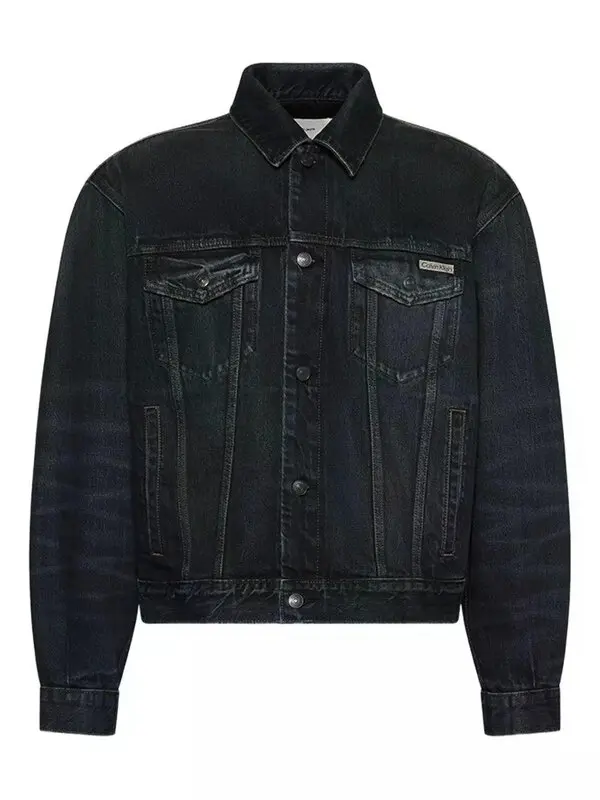 Calvin Klein Buttoned Jacket - Blue
