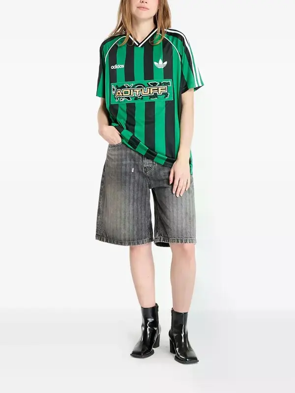 Adidas Striped Beads-embellishment Jersey
