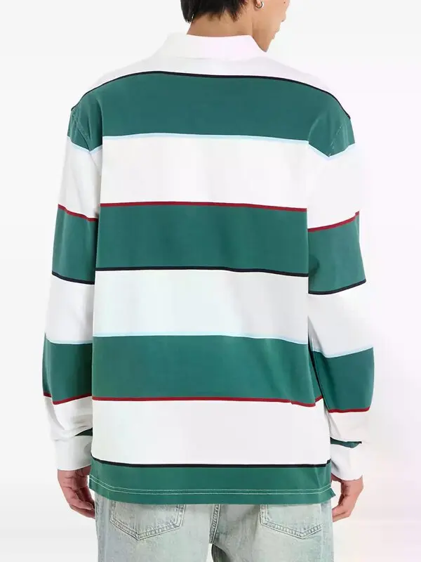 Fred Perry Striped Long-sleeve Polo Shirt