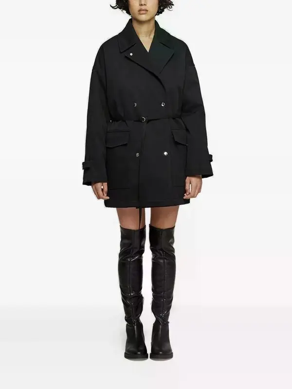 OOF WEAR Double-breasted Belted Coat