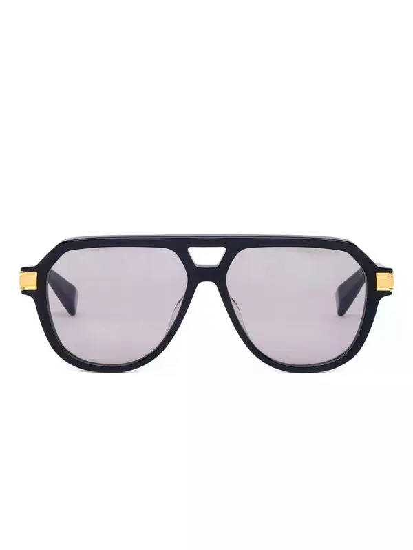 Balmain Geometric-frame Sunglasses - Black
