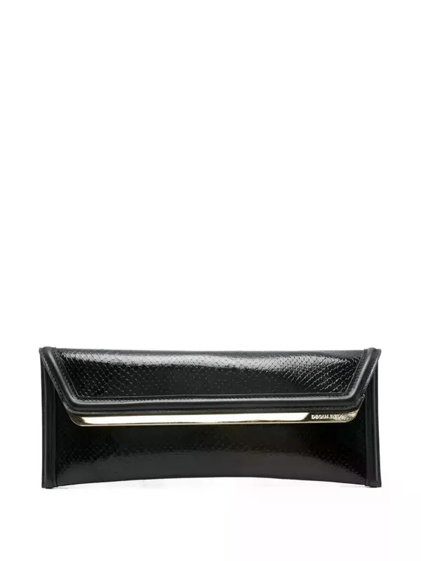 Dsquared2 Metallic-trim Leather Clutch