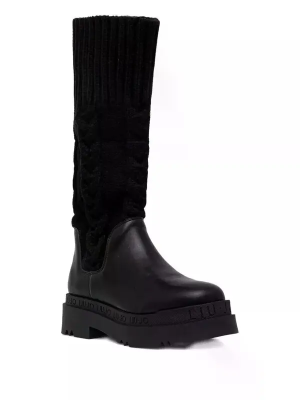 Liu Jo Knitted Panel Boots