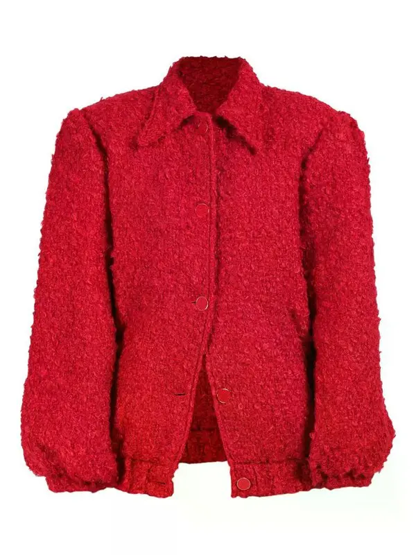 ROWEN ROSE Button-fastening Tweed Jacket