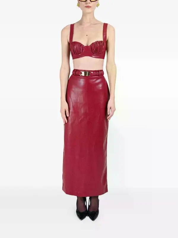 ROWEN ROSE Belted Skirt