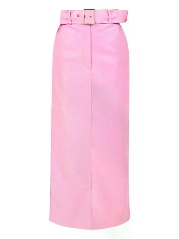 ROWEN ROSE Belted Maxi Skirt