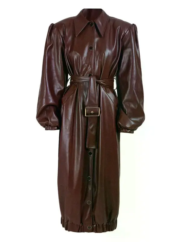 ROWEN ROSE Belted Buttoned Coat