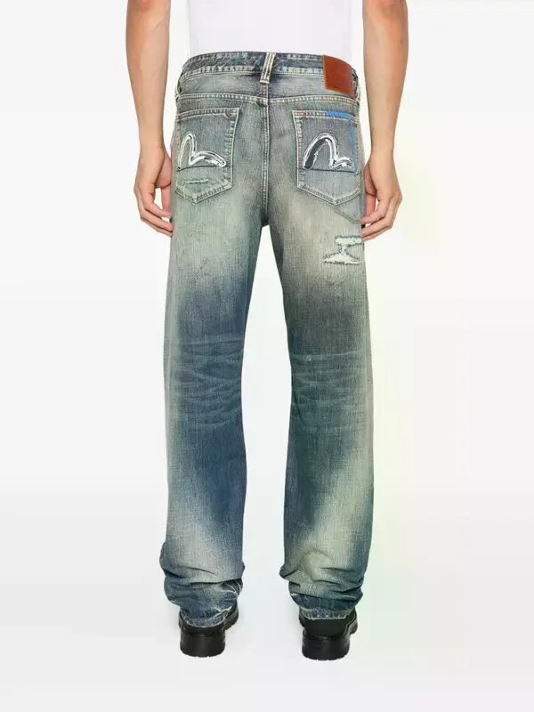 EVISU Distressed Jeans