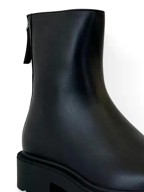 THE ROW Nobilis Leather Boots - Black