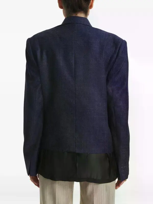 CUANNA Margie Double-breasted Blazer - Blue