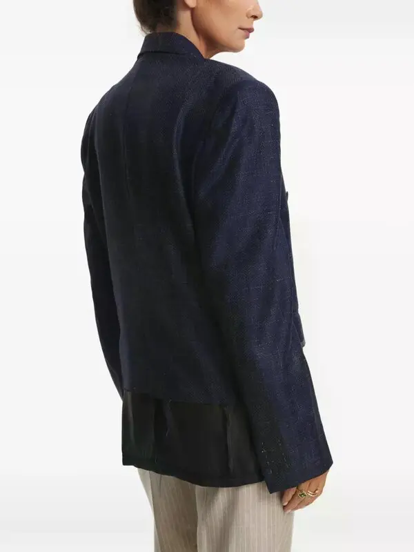 CUANNA Margie Double-breasted Blazer - Blue