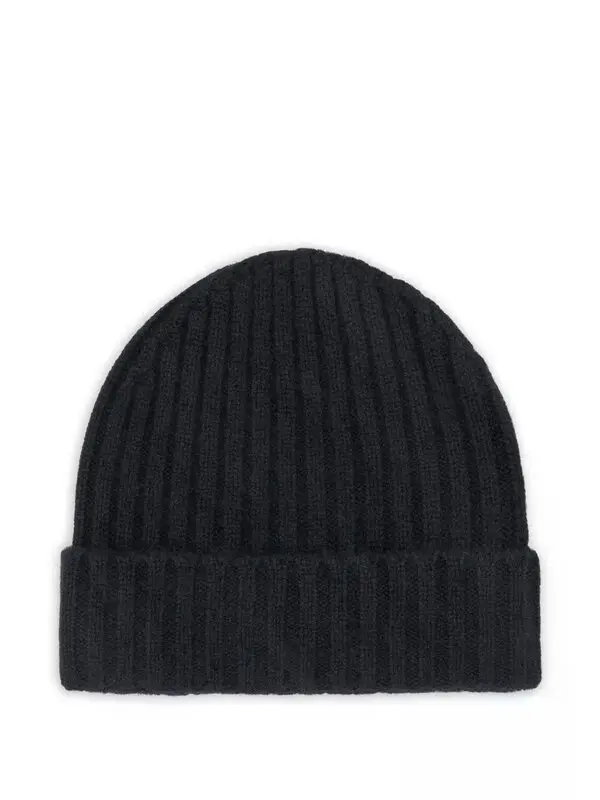 Boggi Milano Cashmere Beanie - Black