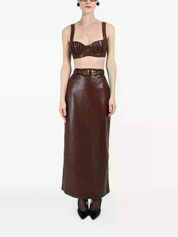 ROWEN ROSE Belted Skirt
