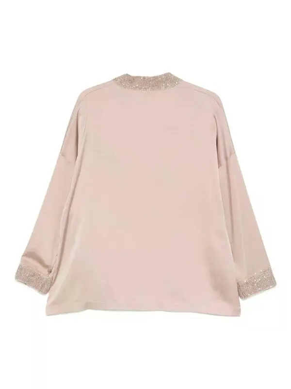D.exterior Sequin-embellished Blouse