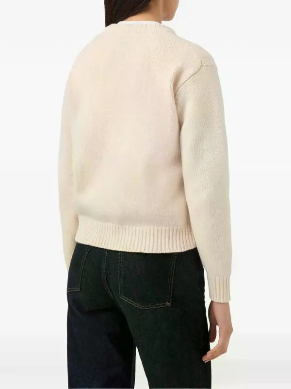 MC2 SAINT BARTH Heart Intarsia Sweater - Neutrals