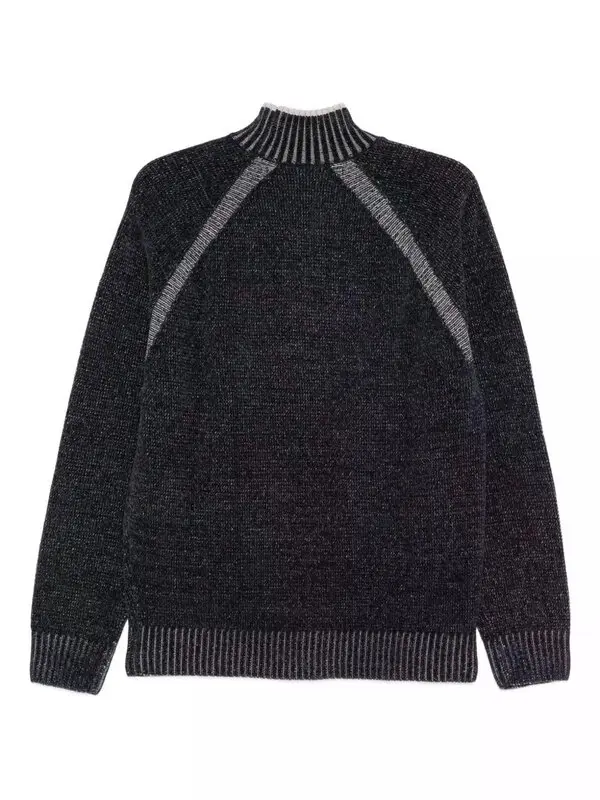 Liu Jo Ribbed Panelled Sweater