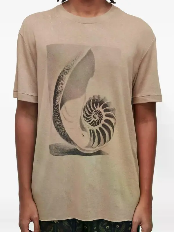 OSKLEN Nautilus Shell-print T-shirt