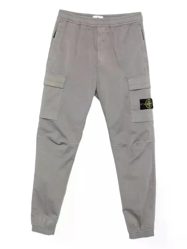 Stone Island Elastic-waistband Cargo Pants - Grey
