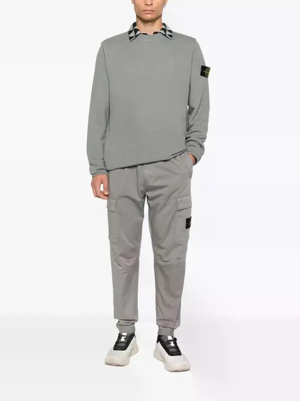 Stone Island Elastic-waistband Cargo Pants - Grey