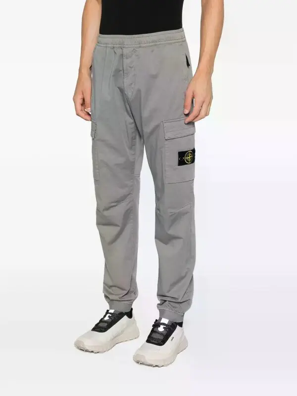 Stone Island Elastic-waistband Cargo Pants - Grey