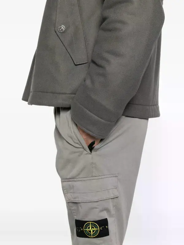 Stone Island Elastic-waistband Cargo Pants - Grey