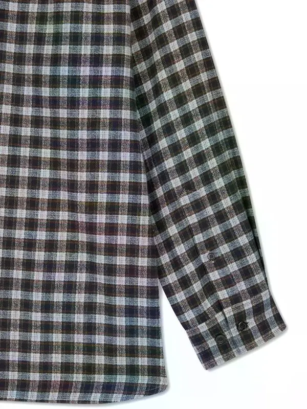 STUDIO TOMBOY Hooded Check-pattern Shirt