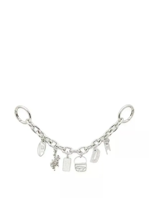 DIESEL® Charms Chain Keyring - Silver