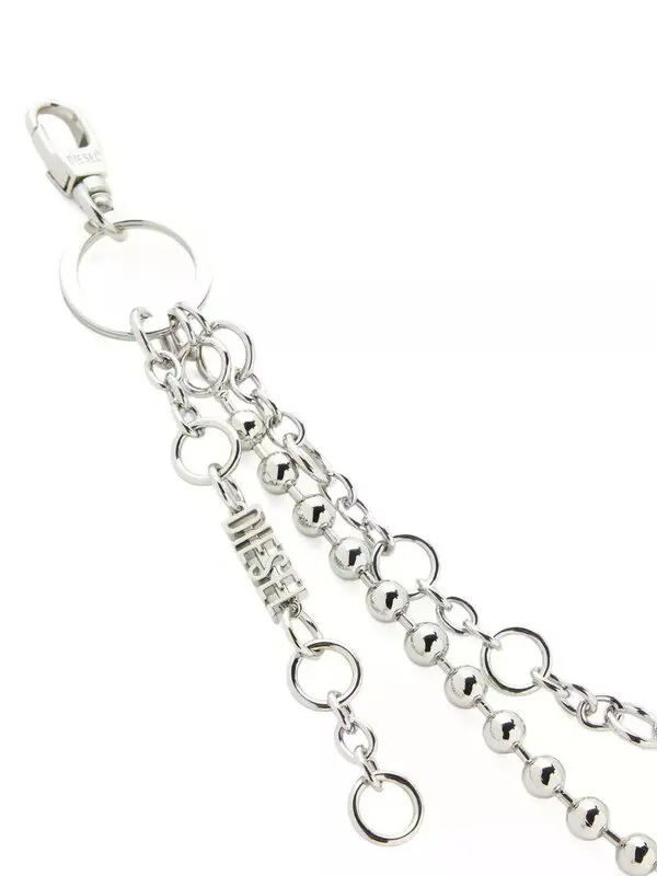 DIESEL® Heart Charm Chain Keyring