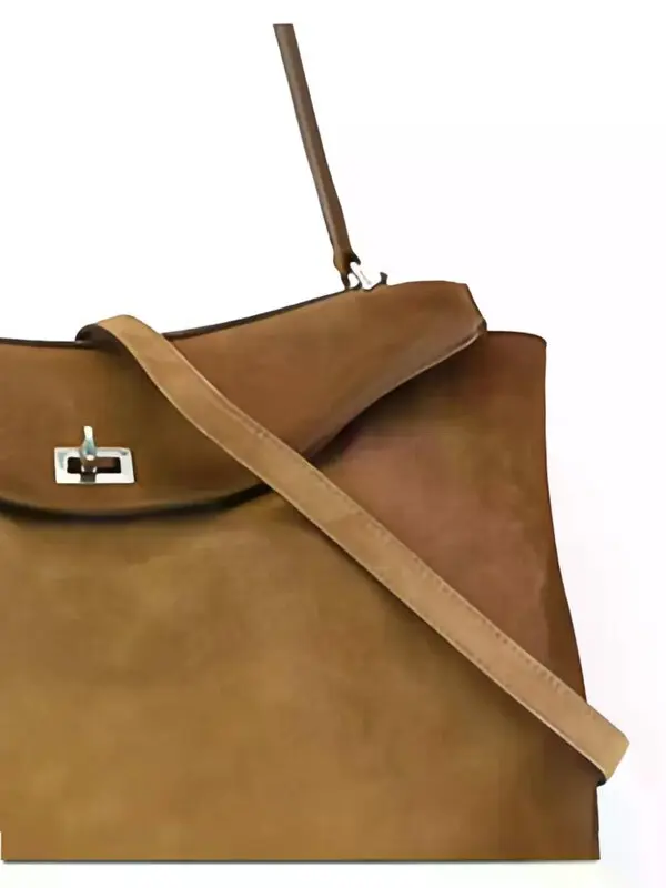 Balenciaga Medium Rodeo Leather Tote Bag - Brown