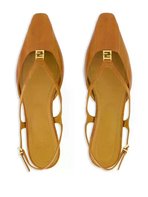 Fendi Ffold Flat Pumps