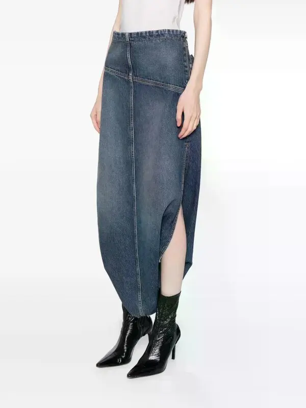 JEAN PAUL GAULTIER Zipped Denim Skirt