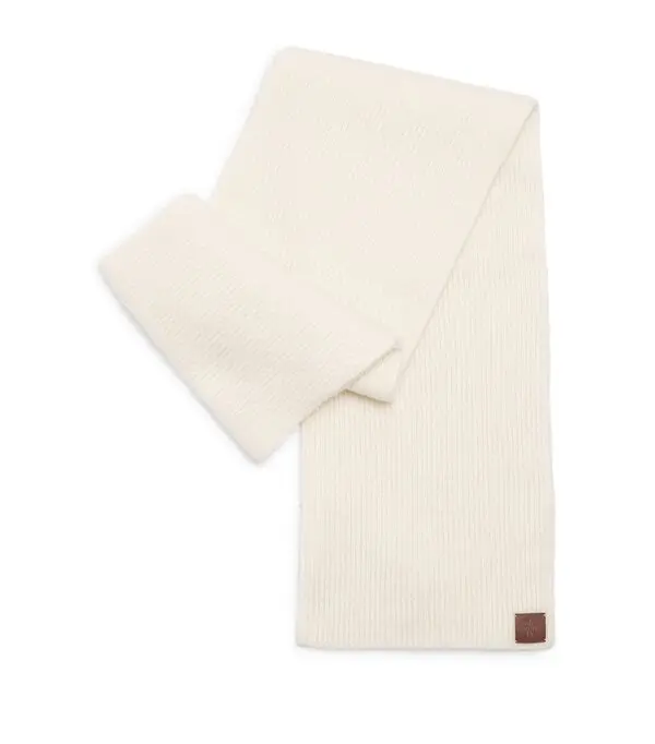 Eleventy Cashmere-silk Ribbed Scarf