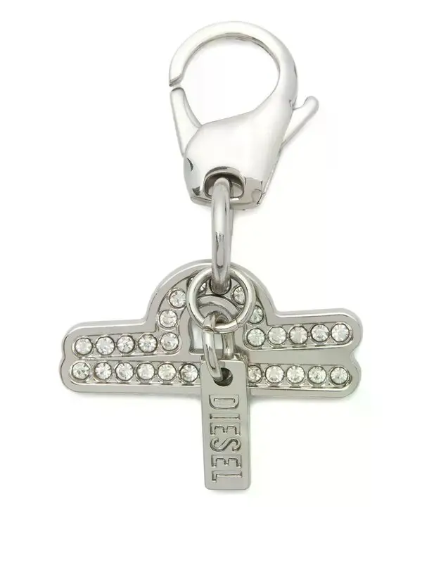 DIESEL® Libra Charm Keyring - Silver