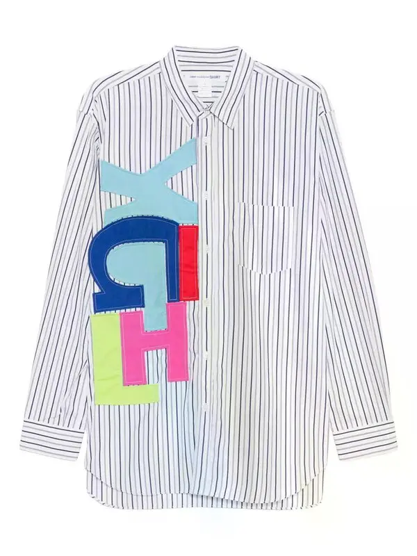 Comme Des Garçons Striped Shirt - White