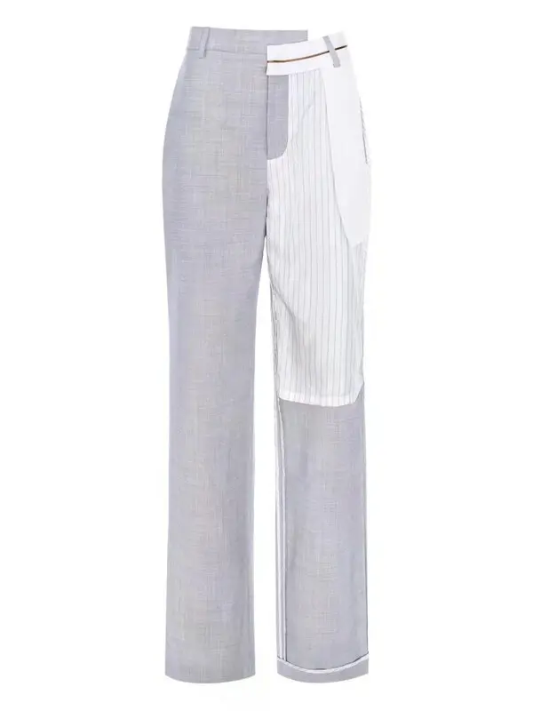 CUANNA Pinstripe Panel Trousers