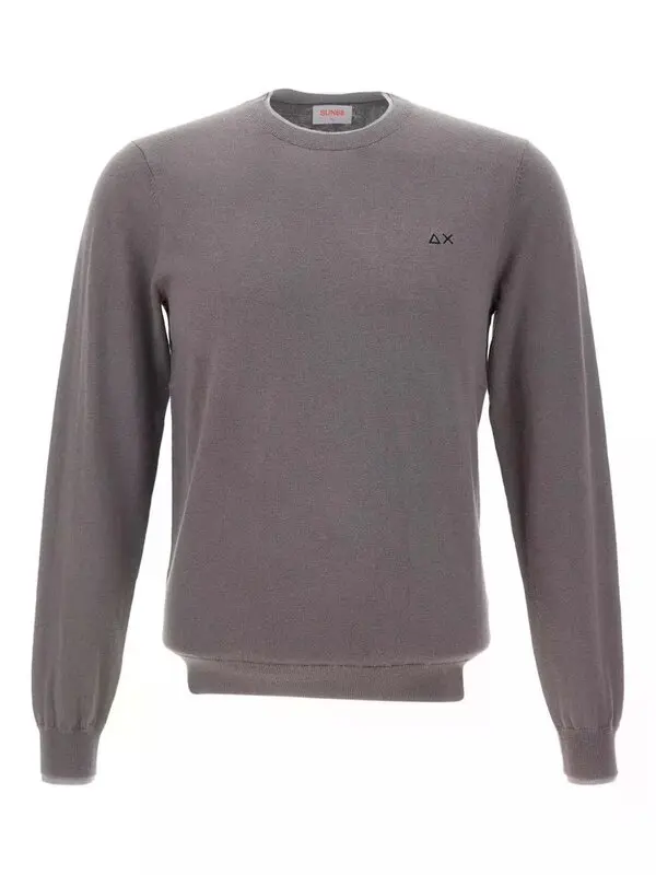 SUN 68 Crew-neck Long-sleeve Sweater - Grey
