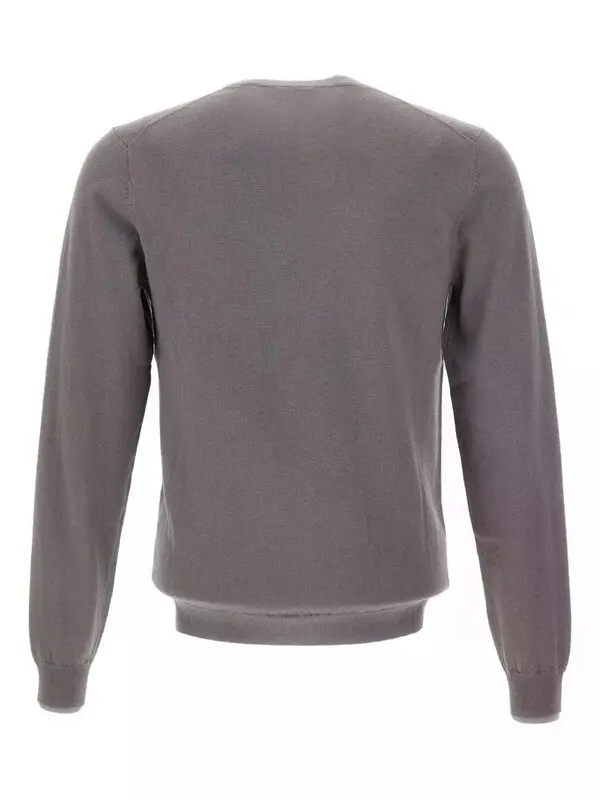 SUN 68 Crew-neck Long-sleeve Sweater - Grey