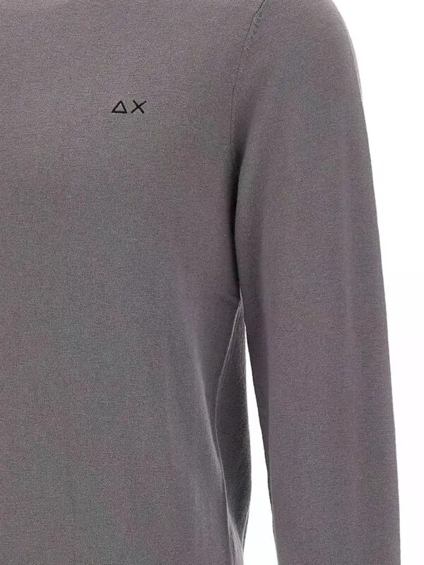 SUN 68 Crew-neck Long-sleeve Sweater - Grey
