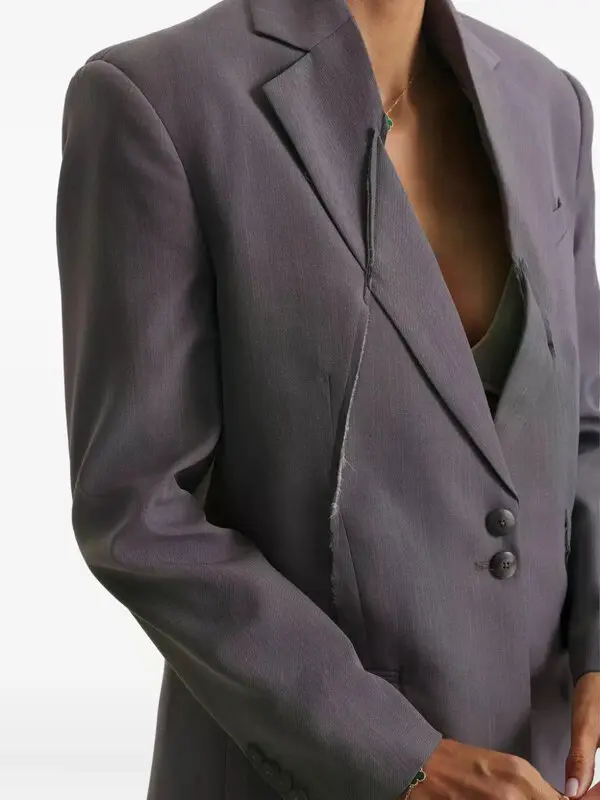 CUANNA Notched Lapel Blazer