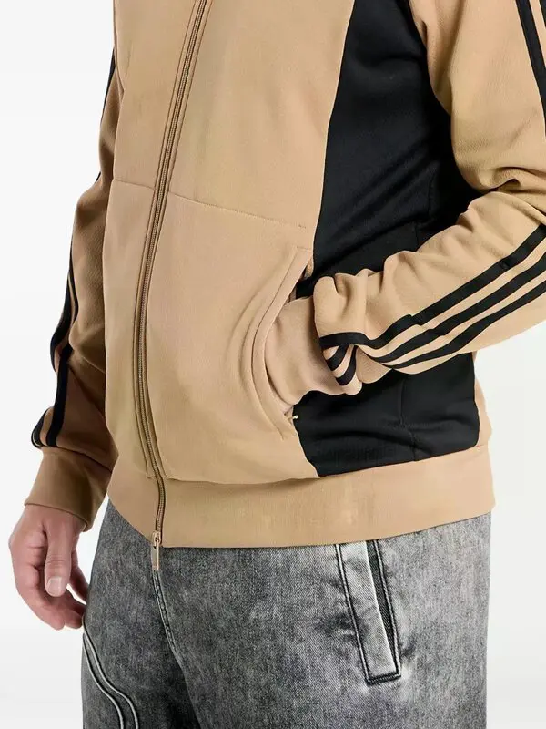 Adidas Panel Striped Zipped Sweatshirt