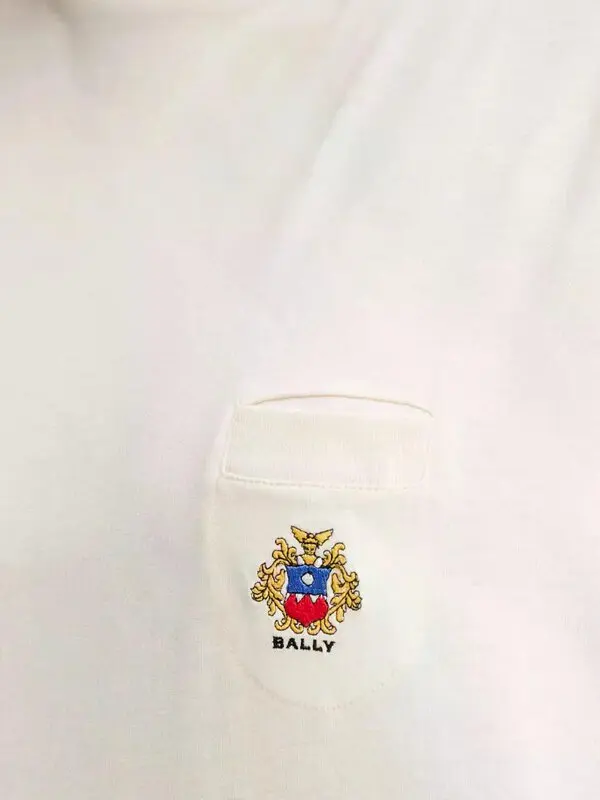 Bally Logo-embroidered T-shirt - Neutrals