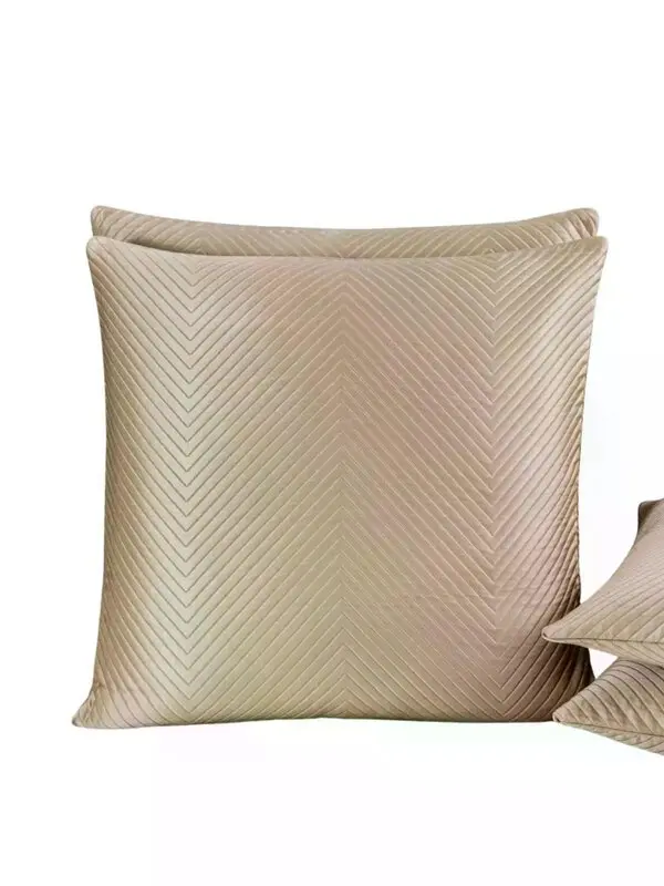 Frette Herringbone Zip Cushion - Neutrals